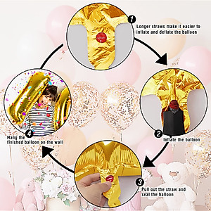 Smlpuame 40 inch Number Balloon 0-9 Gold Large Number 1 Balloons,Digital Balloons for Birthday Party Celebration Decorations Supplies, Helium Foil Number Balloons for Wedding Anniversary