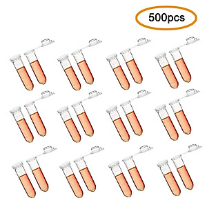 ULAB Scientific Autoclavable Microcentrifuge Tubes 2ml with Hinged Lid, Falcon Tube, Frosted Writing Area, Polypropylene Graduated, Pack of 500, UCT1004