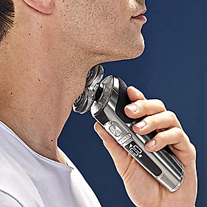Philips Norelco Shaver 9000 Prestige, Rechargeable Wet or Dry Electric Shaver with Trimmer Attachment and Premium Case, SP9820/87