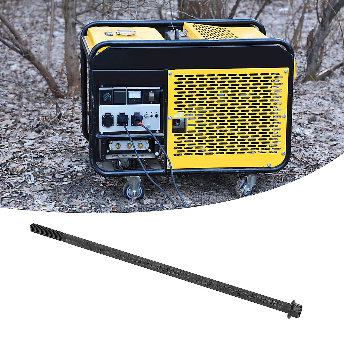 M8 235 Partially Threaded Screw Hex Flange Bolt Length Gasoline Generator Accessory Gasoline Generator Bracket Rotor Stator Screws Bolt