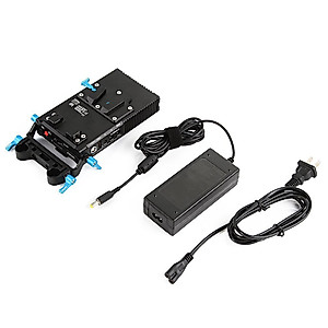 Fotga DP500 15mm Rail Power Supply V Mount Battery Plate & Charger for DSLR Mirrorless Camera Monitor Video Transmitter A7/A7R/A7S A9 GH6 S5II Canon R5C R50 R8 R10 Z8 Z9 BMPCC 4K 6K Pro