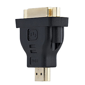 StarTech.com HDMI Male to DVI Female - HDMI to DVI-D Adapter - Bi-Directional - DVI to HDMI (HDMIDVIMF), Black