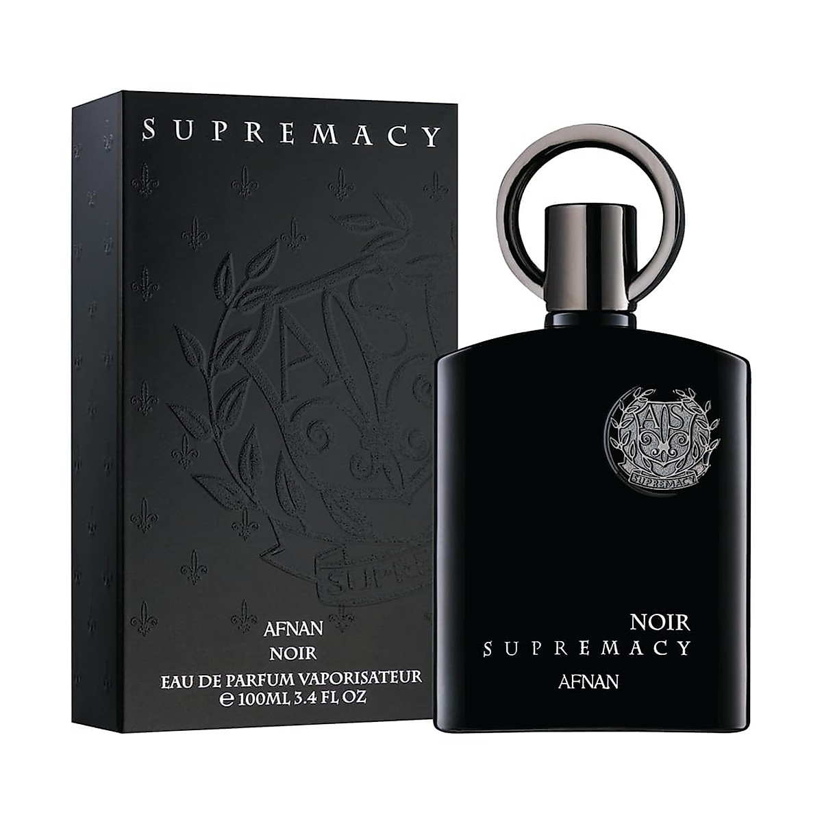 Afnan Supremacy Noir Eau de Parfum for Men, 3.4 Fl. Oz