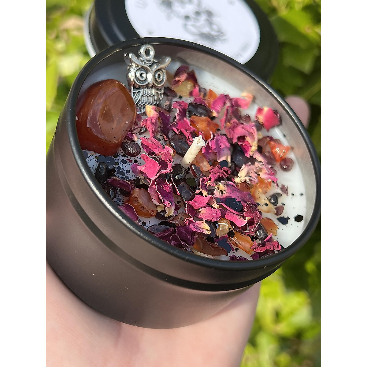 Lilith Candle | Witchcraft Pagan Witch Herbal Intention Dark Moon Goddess Lilit Temptress Spell Ritual Altar Devotee Offering Scented Gift