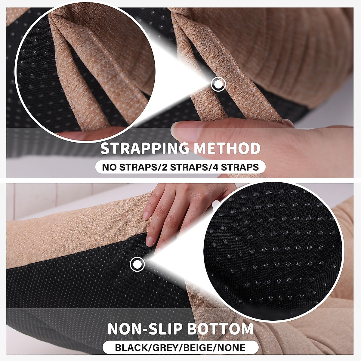 ENTROPOWER Custom Bench Cushion Outdoor/Indoor Water Resistant Bench Pad Durable Thicken Porch Swing Cushions Bay Window Seat Piano Bench Cushion Sofa Chair Cushions (Star Sea Grey, Custom Size)