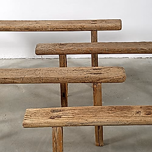 Artissance Vintage Noodle, Weathered Natural Wood Finish (Size & Color Vary) Indoor Bench