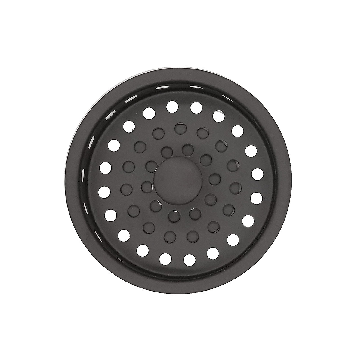 Westbrass A214-62 3-1/2" Post Style Large Kitchen Sink Basket Strainer, 1-Pack, Matte Black