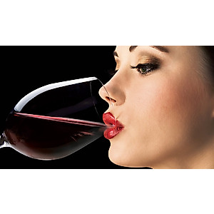 Vinturi Deluxe Essential Red Wine Pourer and Decanter Tower Stand Set Easily and Conveniently Aerates by The Bottle or Glass and Enhances Flavors with Smoother Finish, Black