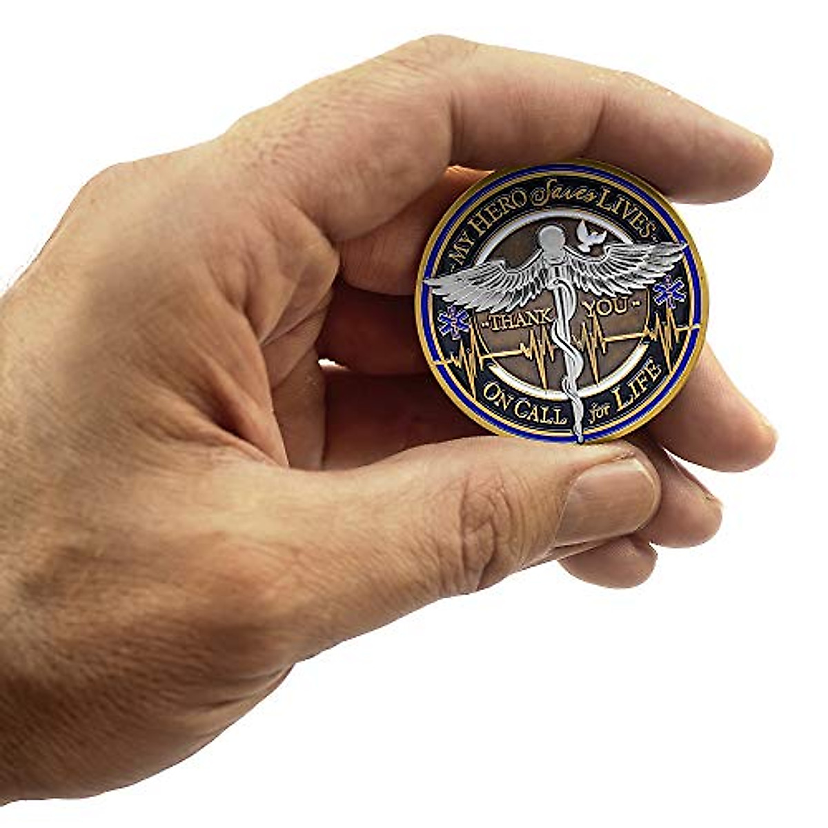 Armor Coin & Emblem - Medical Team Challenge Coin EMT | EMS | Honoring Heroic Medical Professionals | Medical Team - with Deluxe Display Box & Polishing Cloth - Appreciation Tribute Coin