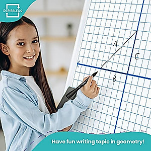 Jumbo Magnetic Coordinate Plane 27" x 27" White Board Dry Erase Graph Grid Board XY Coordinate Plane Grid Whiteboard Math Teacher Supplies