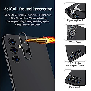 ivoler [3+3 Pack] Tempered Glass for Samsung Galaxy A14 4G / 5G Screen Protector 6.6'' [3 Pack] with [3 Pack] Camera Lens Protector with [Alignment Frame], Anti-Scratch Case Friendly HD Clear Film
