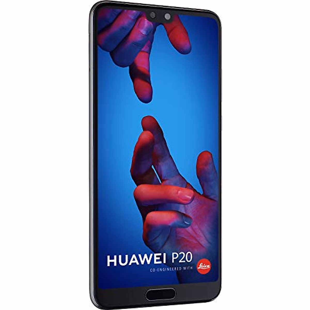 Huawei P20 EML-L09 128GB 4GB RAM, Dual SIM LTE, 5.8", Full HD+ Display -Dual Camera 20 MP +12 MP, GSM Unlocked International Model, No Warranty (Black)