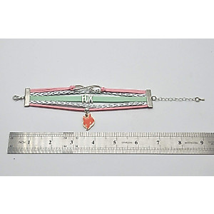 HCChanshi Fox Bracelet Jewelry Infinity Love Fox Gifts Fox Jewelry Bracelet Gifts For Fox Lover, Fox Valentine Gifts, Fox Themed Gifts, Fox Wedding Gifts (Pink,Silver and Mint Green)