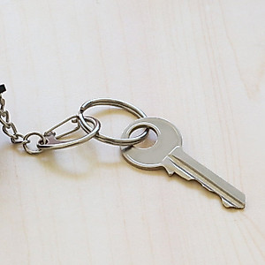 Prudance 100PCS Key Rings Metal Round Split Ring - Bulk Pack of 100-1" 25mm Diameter