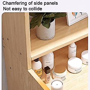 MKYOKO Night Stand, Side Table with Storage Drawer and Open Wood Shelf, Wooden Cabinet, Small Bookshelf Bookcase, Nightstands for Bedroom, Living Room, Dorm (Color : C)