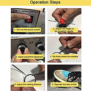 GAOMIN 30a/80a Jewelry Spot Welder Pulse Sparkle Spot Welder Laser Pulse 200/400w High Power Gold Silver Platinum Palladium Necklace Ring Jewelry Spot Welder Mold Tools,30A