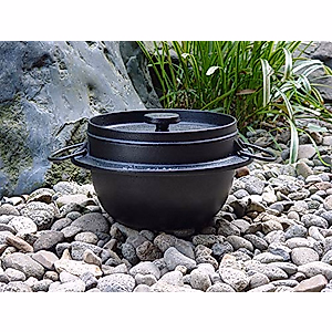 Iwachu 21086 Iwachu Rice Pot, 5 Cooking, Black, Inner Enameled Treatment, Induction Compatible, Nambu Ironware