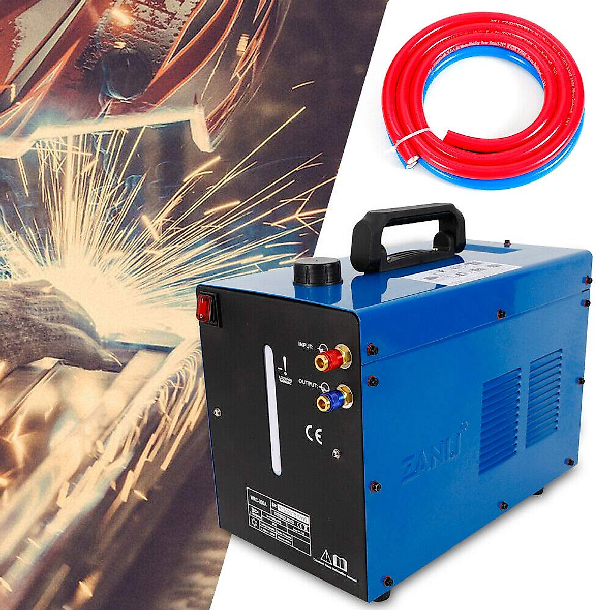 Tig Welder 110V 60HZ TIG Welding Machine Stick Welder 370W Tig Torch Welder Machine with 10L Cooling Water Tank, Tig Water Cooler Welder Torch Water Cooling System (US Stock)
