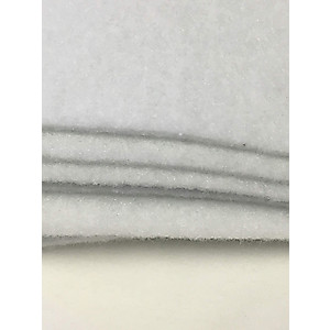 Awesome Aquatic Polishing Felt Filter Pad 100 Micron Bulk 24 ” x 36 ” Ultimate Aquarium Mechanical Prefilter Filtration Media Fresh or Saltwater Improve Water Quality Clarity Durable and Reusable