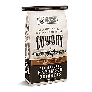 Duraflame Cowboy 26014 Cowboy Brand Natural Hardwood Briquettes, 14lb