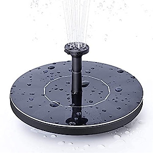 n/a Solar Floating Water Fountain Bird Bath Fountain Pump Pond Decoration Solar Powered Fountain Water Pump for Garden and Patio