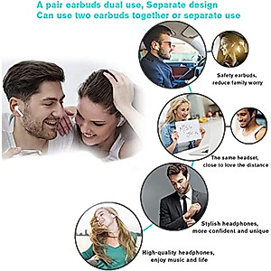 Wireless Earbuds Bluetooth 5.3 Headphones Noise Cancelling Air Buds Pods 3D Stereo Ear pods in-Ear Ear Buds Built-in Mic IPX7 Waterproof Earphones Sport Headsets for airpod Case/iPhone/Samsung/Google