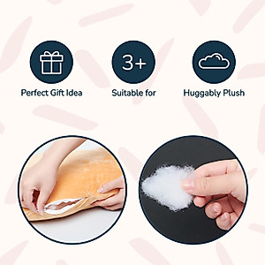 PixieCrush Long Cat Plush - 26.4x12.2 inch - Plush Cute Cat Body Pillows for Kids - Long Stuffed Cartoon Cat - Jumbo Squishy Kitten Doll for Children - Soft Soothing Cuddle Plushies (Brown)