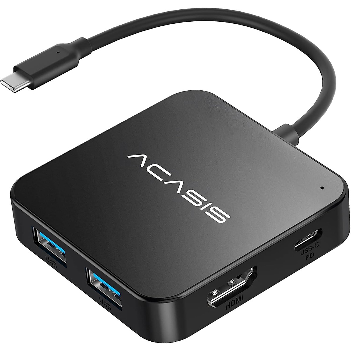 USB C Hub, Multiport Adapter with 4K HDMI, 100W Power Delivery, 3 USB A+1 USB-C 3.0 Data Port, USB C to HDMI Adapter for MacBook, Dell, Lenovo, Surface, iPad PRO, XPS
