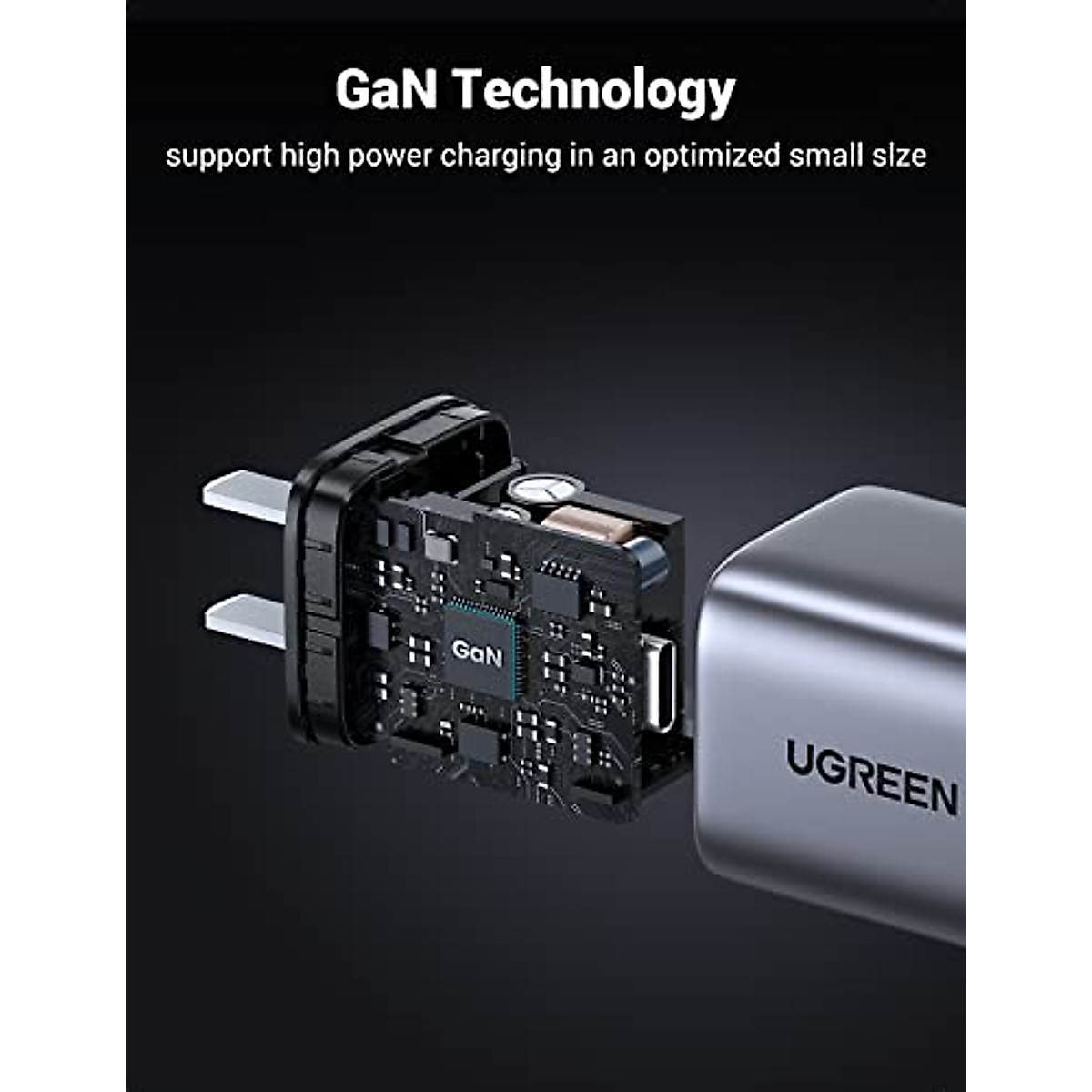 UGREEN 30W USB C Charger, Nexode Foldable PPS Compact GaN Wall Charger Block Power Adapter Compatible with Samsung Galaxy S23 Ultra/S22, iPhone 14/13 Pro Max, Google Pixel 7 Pro, MacBook Air, iPad