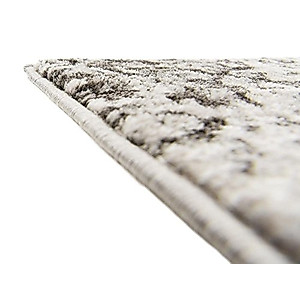 Unique Loom Sofia Collection Area Rug - Grace (5' 1" x 8', Dark Gray/ Gray)