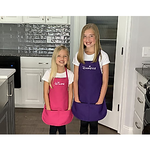 Personalized Kids Apron - Chef Apron for Kids - Add a Name to Personalize Kids Aprons for Girls or Boys