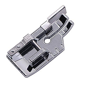 1/4'' (Quarter Inch) Quilting Patchwork Sewing Machine Presser Foot with Edge Guide for All Low Shank Snap-On Singer, Brother, Babylock, Euro-Pro, Janome, Juki, Kenmore, New Home, White, Simplicity