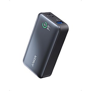 Anker Power Bank, Power IQ 3.0 Portable Charger with PD 30W Max Output (PowerCore 30W), 10,000mAh Battery Pack for iPhone 15/15 Plus/15 Pro/15 Pro Max, MacBook, Dell, Microsoft Surface, and More