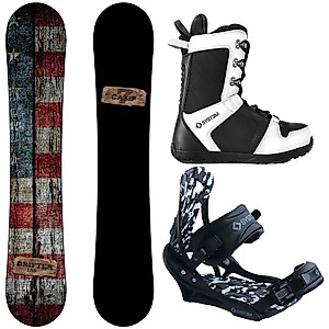 Camp Seven Drifter and APX Men's Complete Snowboard Package New (163 cm wide, Boot Size 13)