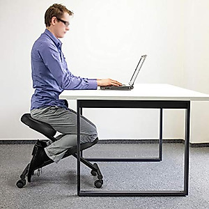 Topeakmart Ergonomic Kneeling Chair Improve Posture & Neck Pain Home Office Desk Chairs Flexible Seating Rolling Adjustable Stool