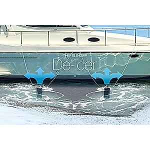 Scott Aerator Slinger De-Icer for Lakes & Ponds | 1/2 Horse Power 115V Stainless Steel & Oil Free Motor with 5 Years Warranty | 100 ft. Electric Corded Cable Included | Made in USA