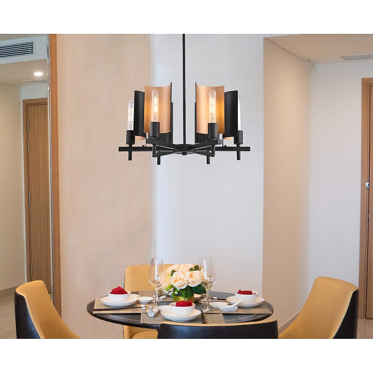 Westinghouse 4518520 3.5 Watt (60 Watt Equivalent) Dimmable Clear Filament LED Light Bulb, 2700K, Medium Base (Pack of 4)