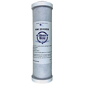 KleenWater 3 Cartridge Replacement Set compatible with Whirlpool WHERPF Reverse Osmosis (RO) Filter And Systems Requiring 2.5 X 9.75 Inch Double Open End Cartridges, Made in USA