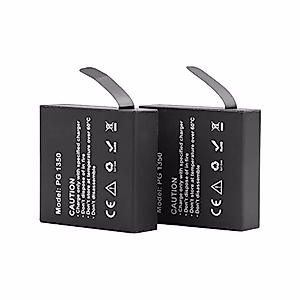 AKASO Brave 7 LE 2 x 1350mAh Rechargeable Action Camera Battery with USB Dual Charger