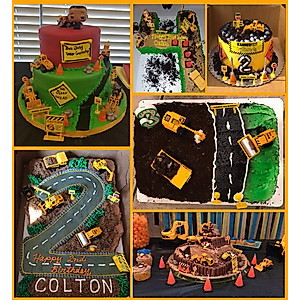 ZOHUMI Construction Toys Sets, 5 Pieces Mini Vehicles, Including Truck Forklift Bulldozer Road Roller Excavator Dump Truck Tractor,Free-Wheeling Cars for Children