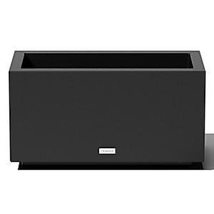Veradek Block Series Long Box Planter - Large Rectangular Planter for Indoor or Outdoor Patio/Porch | Durable All-Weather Use with Drainage Holes | Modern Décor for Tall Plants, Flowers or Shrubs