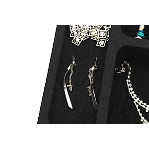 Polar Whale 2 Jewelry Drawer Organizers Tray Washable Waterproof Foam Insert for Home Bedroom Dresser Bathroom 10.1 x 16 Inches Necklaces Bracelets Ear Rings