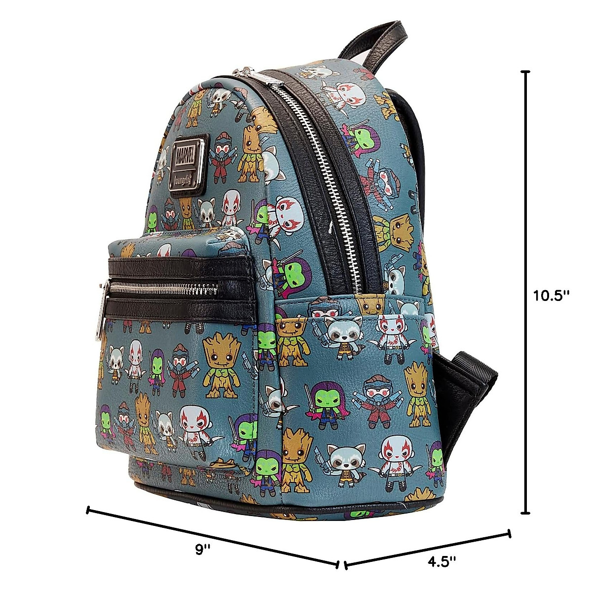 Loungefly Marvel Guardians of the Galaxy Kawaii All Over Print Mini Backpack