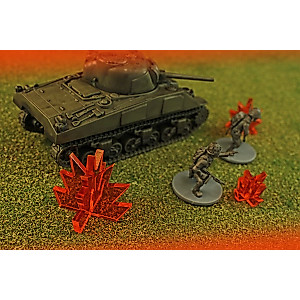 LITKO Blast Markers | Explosion | Damage & Destruction | Area Effect | Strike Effect | Fluorescent Amber (Variety Pack)