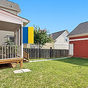 Besvalo Glory To Ukraine Flag, Ukrainian Victory Day Garden Flags, Double Sided National Flags Stand with Ukraine Banner Sign, Outdoor Yard Decorative Hanging Flag, 12x18 Inches