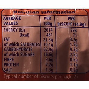 Mcvitie's Digestives Crunchy Wheat Biscuits Cookie - (4 Pack) England's Favourite. Best of British Biscuit Packed By Zuvo. Sweet, Wheat Taste, Crumbly Texture, And Renowned Suitability For Dunking, No Artificial Flavors or Colors - 400g