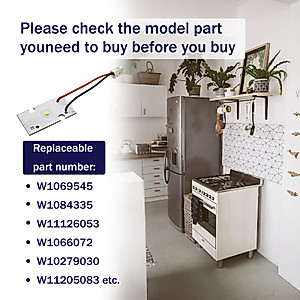 W10695459 for Whirlpool Refrigerator LED Light Board Module Replacement Fridge freezer W10843353 W11205083 W10412708 bulb Parts