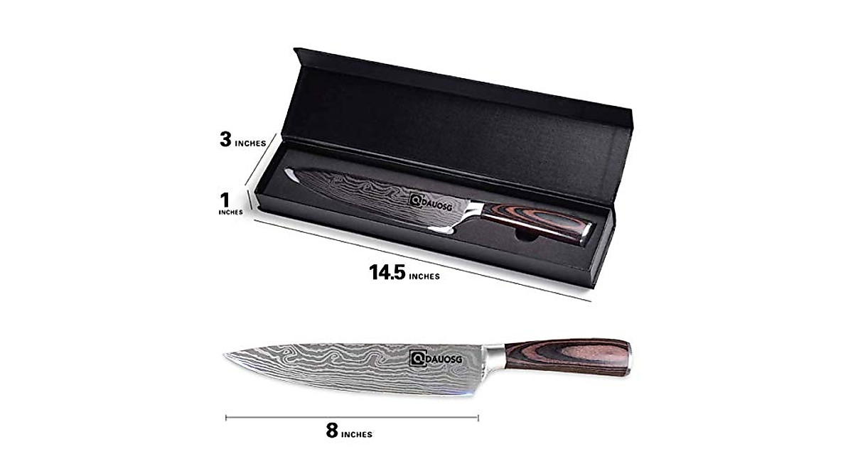 Professional 8 Inch Chef's Knife - Extra Sharp & Durable