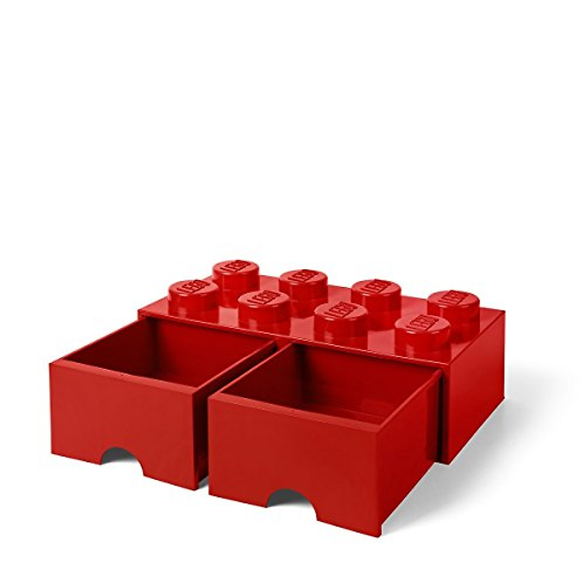 Room Copenhagen, LEGO Brick Drawer - Stackable Storage and Décor - Brick 8, Bright Red