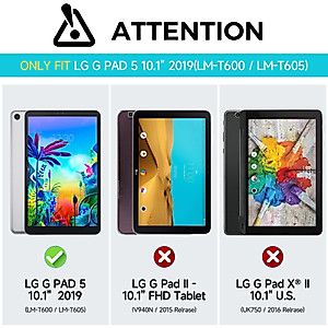 Thoreta Kids Case for LG G Pad 5 10.1 FHD Tablet 2019 Released, Shockproof Lightweight Sturdy Protection Cover with Convertible Handle Stand, Model: LM-T600/LM-T605, Green